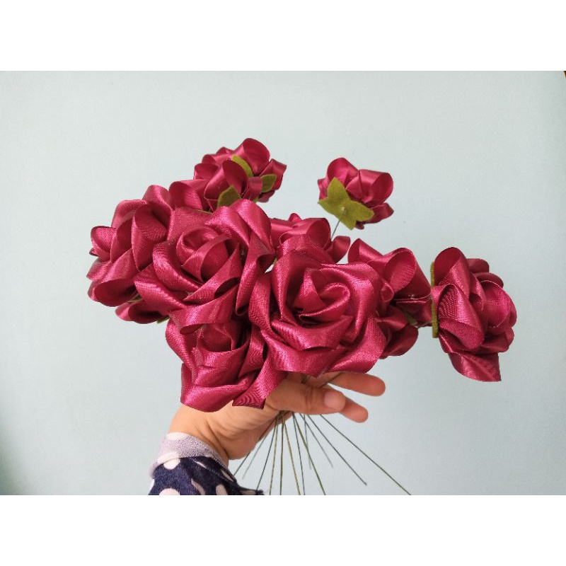 Jual 1 tangkai bunga satin | Shopee Indonesia