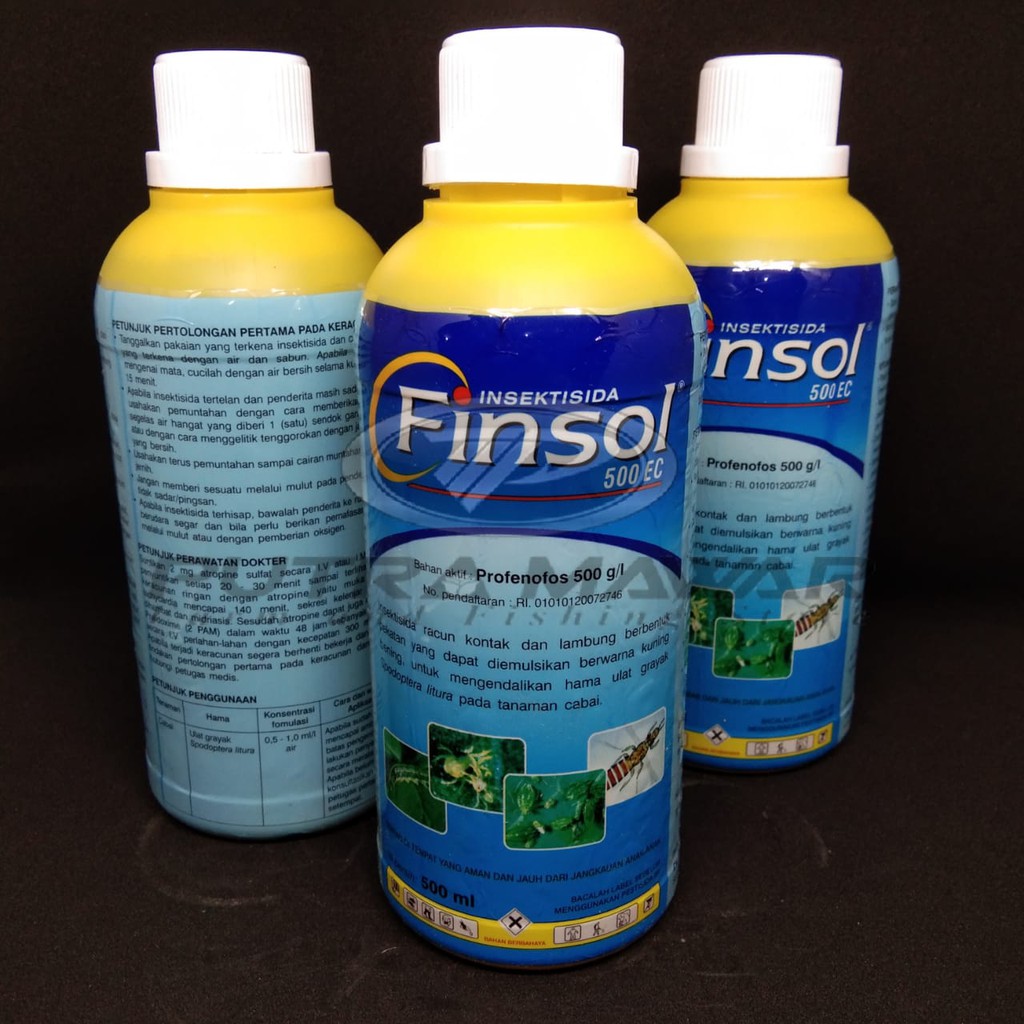 Jual Insektisida FINSOL 500 EC 500ml-B.A: profenofos 500 g/l Obat ...