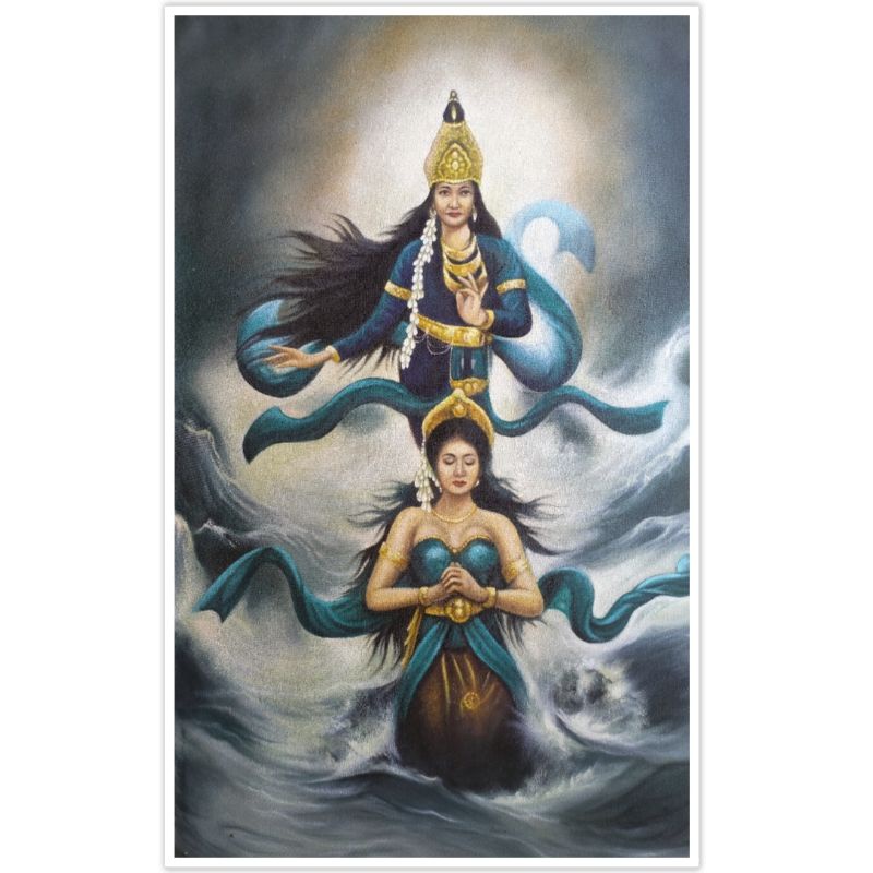 Jual Lukisan Nyi Roro Kidul 80 x 130 cm | Shopee Indonesia