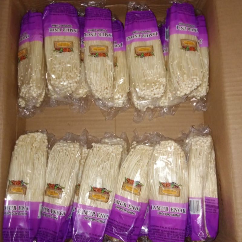 Jual ENOKI JAMUR CHINA / JAMUR KOREA MUSHROOM Indonesia|Shopee Indonesia