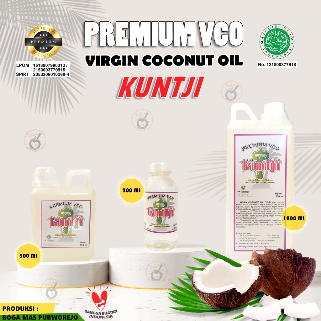 Jual VCO PREMIUM VIRGIN COCONUT OIL MINYAK KELAPA ASLI MURNI 500ML ...
