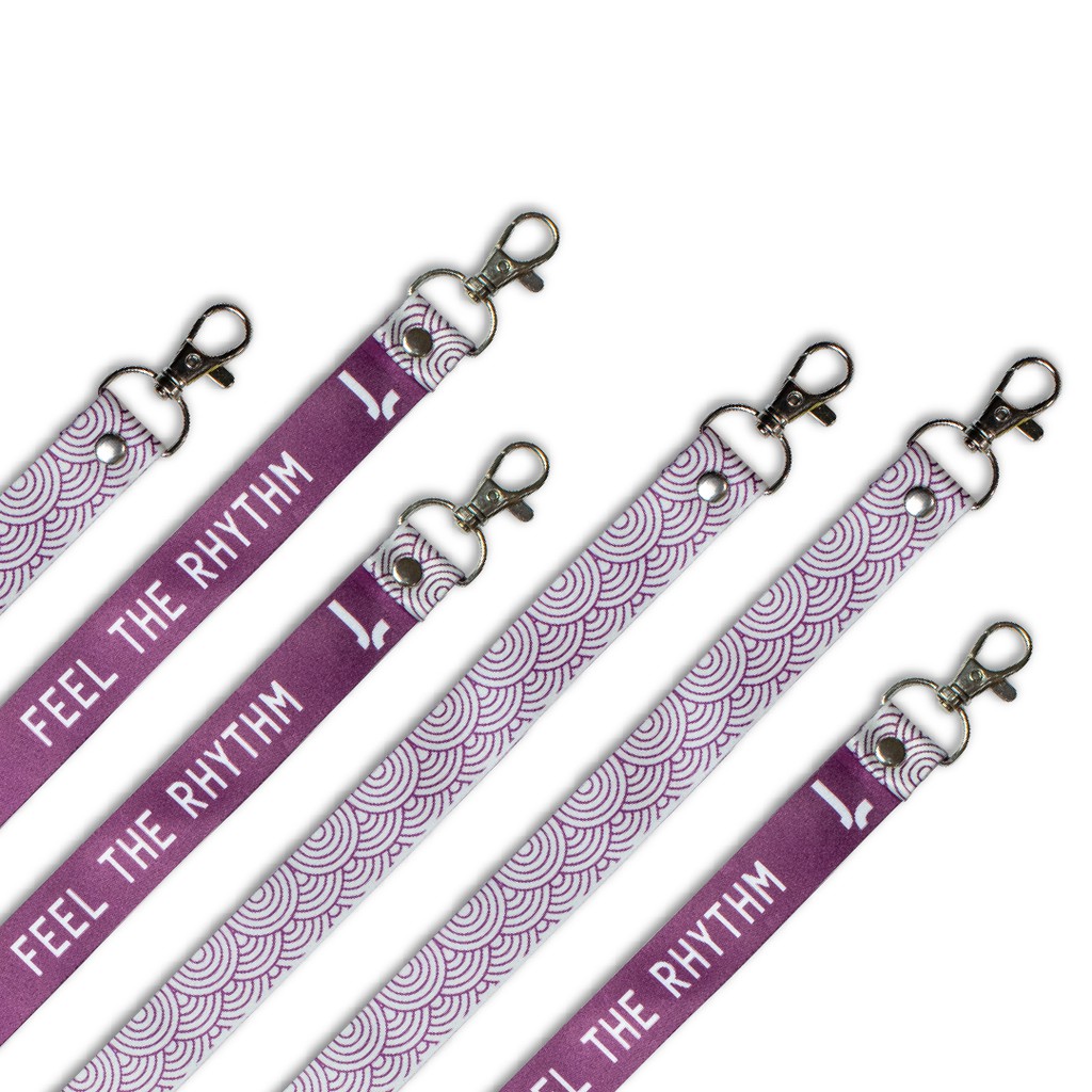 Jual Lanyard Rhythm Strap (Ungu - Putih) Indonesia|Shopee Indonesia