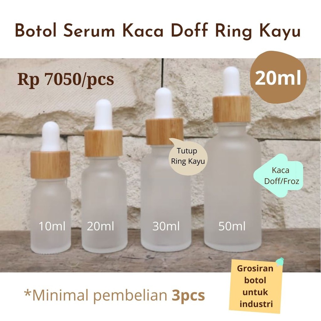 Jual Botol Serum 20ml Botol Kosmetik Kecantikan Kaca Buram Doff Frosted ... Jual Botol Serum 20ml Botol Kosmetik Kecantikan Kaca Buram Doff Frosted ...