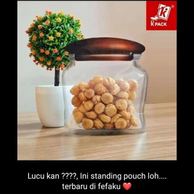 Jual Plastik Standing Pouch Lucu dan Unik Bentuk Toples Fancy Pack Jar ...