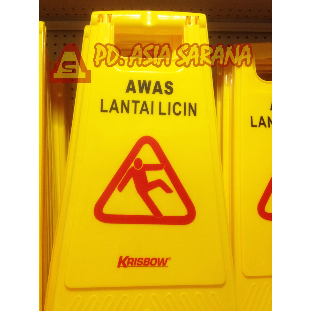Jual Floor Sign Caution Wet Floor / Awas Lantai Licin / Maintenance ...