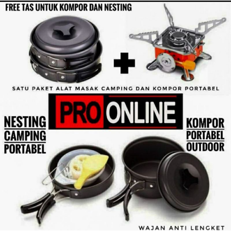 Jual Kompor plus cooking seat ds200 kompor portable kompor nesting ...
