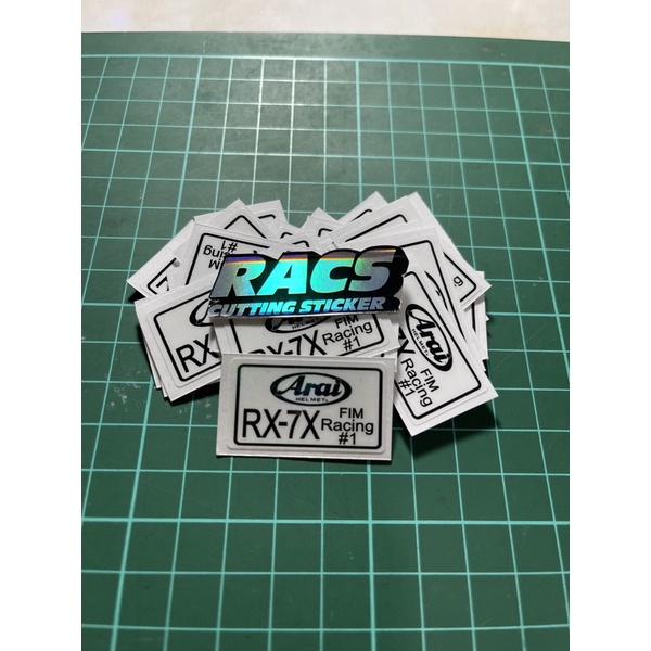 Jual Sticker Stiker Printing Fim Rx7x Arai Helmet racing Indonesia ...