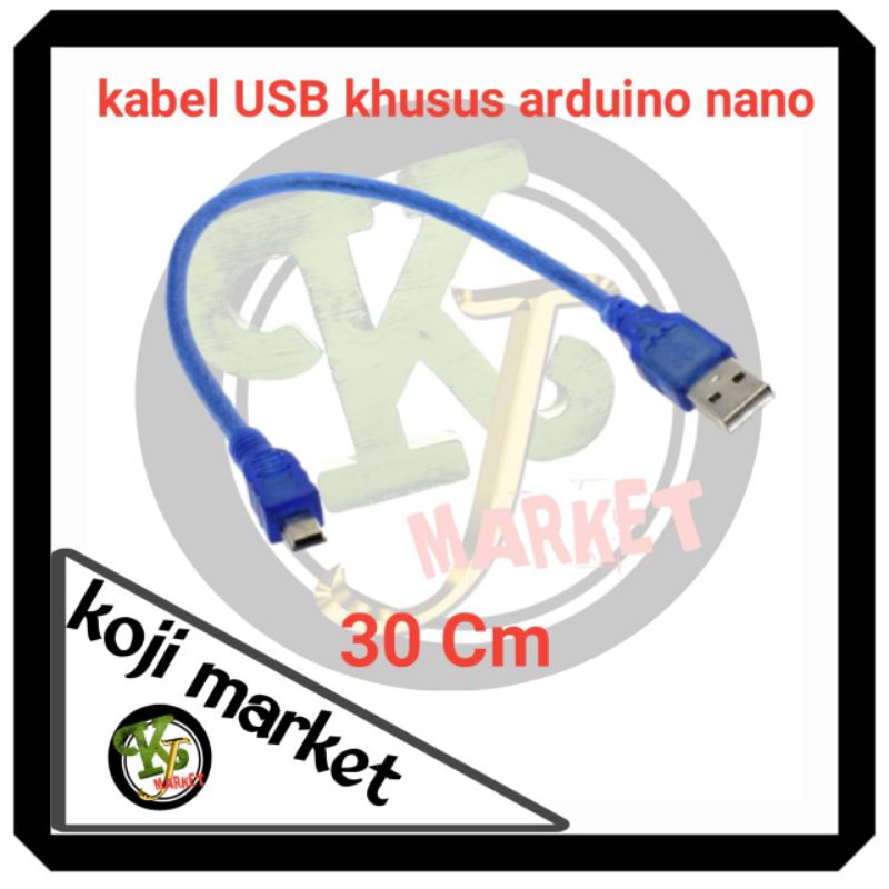 Jual Kabel Mini USB 5pin transparant biru (Nano dan Uno) | Shopee Indonesia