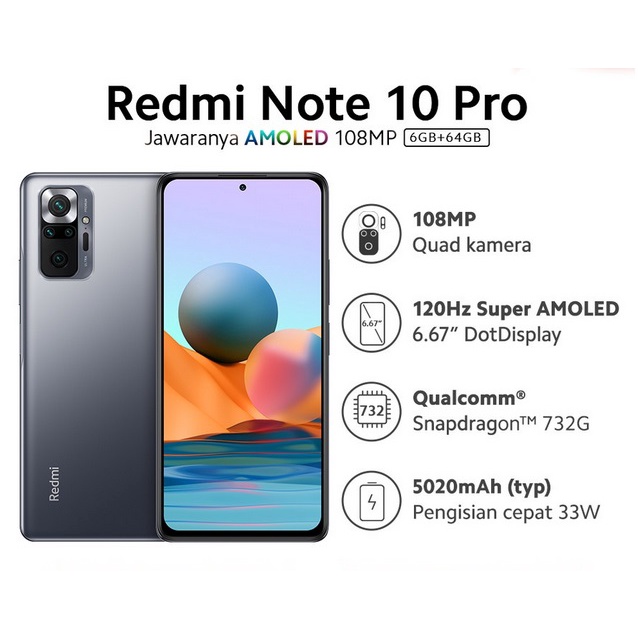 Jual Xiaomi Redmi Note 10 Pro 8/128 GB NFC AMOLED 6.67" 5020mAh ...
