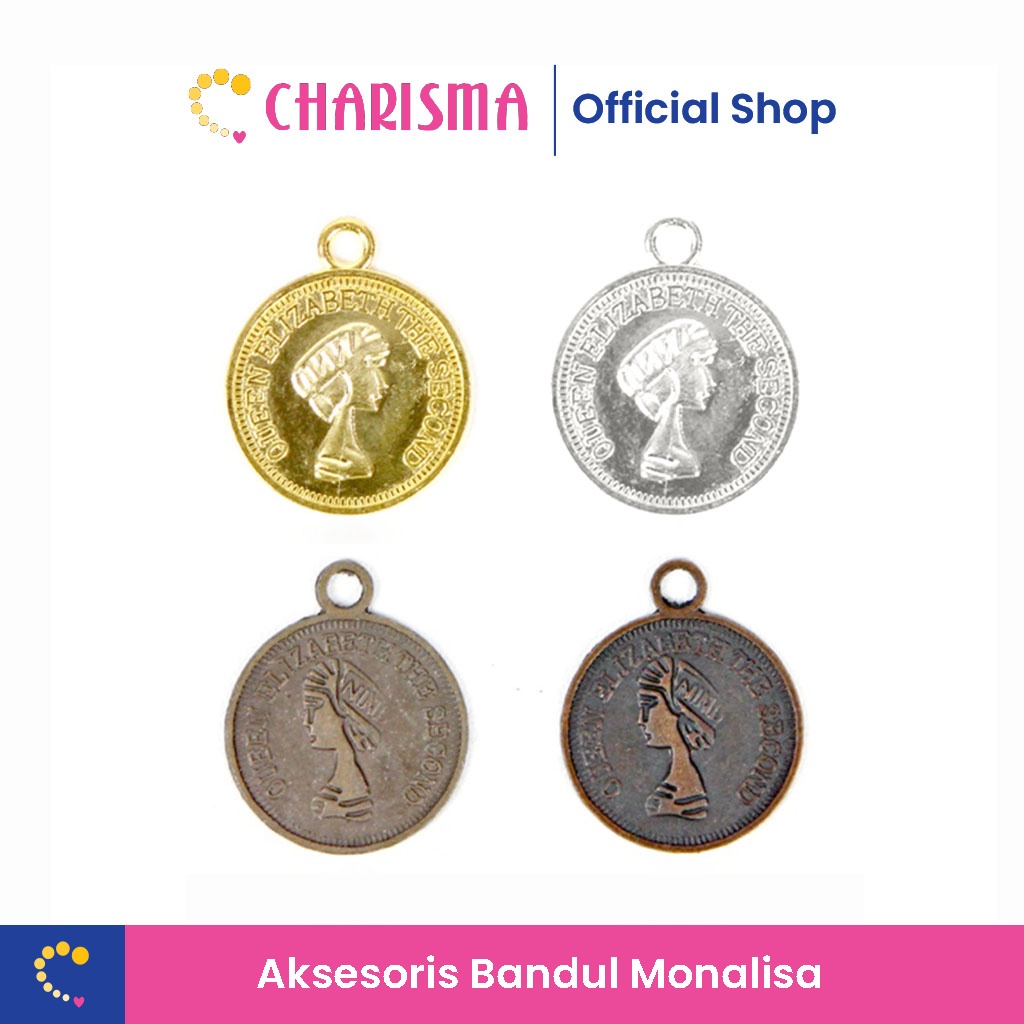 Jual Charm Koin Monalisa - Charisma Monalisa Bahan Logam - Koin Besi ...
