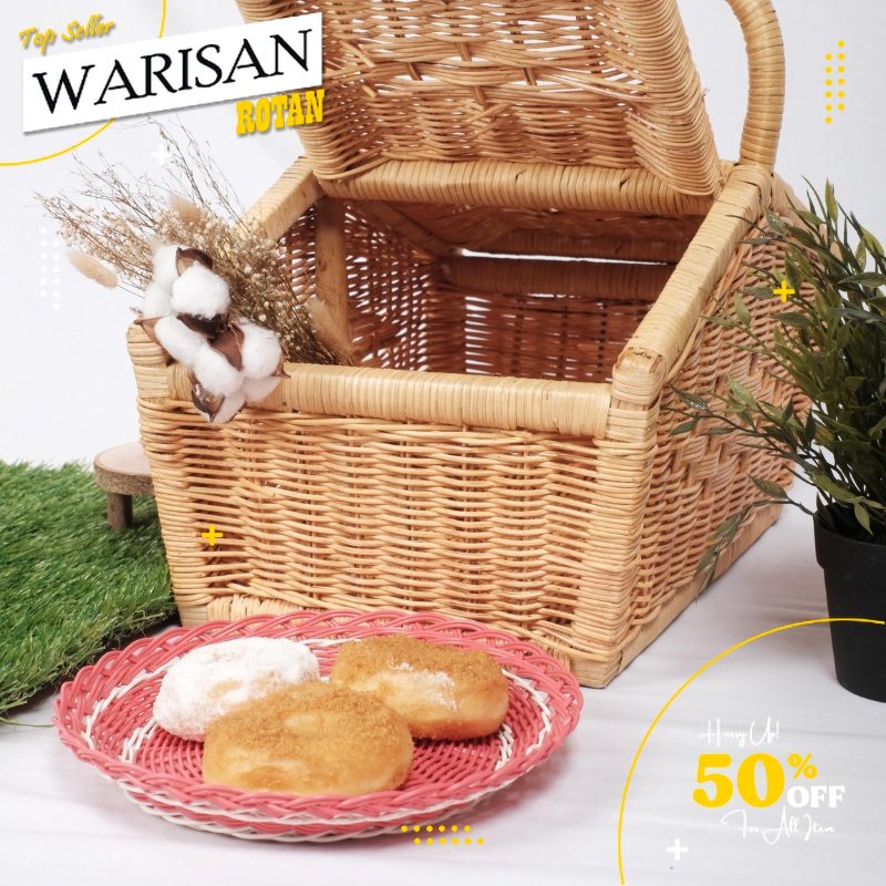 Jual Piring Rotan Sintetis Piring Lidi Piring Anyaman Piring Bambu ...