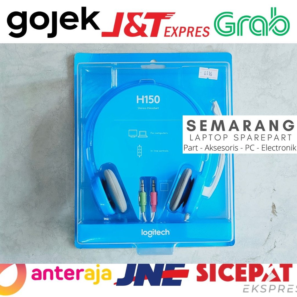 Jual HEADSET LOGITECH H150 ORIGINAL Stereo Headphone merk Merek Gaming ...
