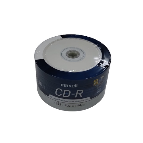 Jual Maxell CD-R 52X Inkjet Printable White Matte Surface Roll Isi 50 Pcs | Shopee Indonesia
