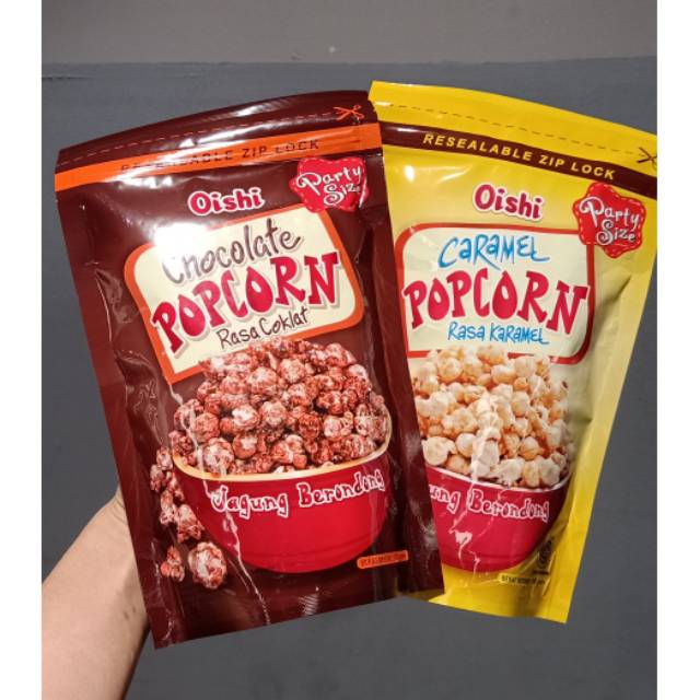 Jual Oishi popcorn caramel chocolate snack popcorn Indonesia|Shopee ...