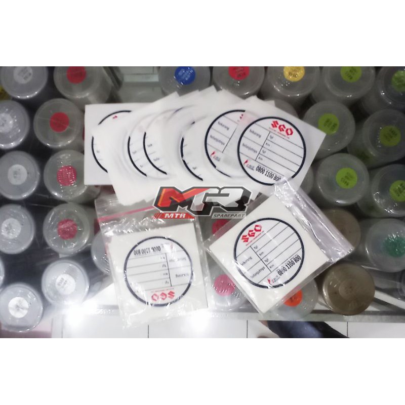 Jual Stiker Label Pengingat Ganti Oli Kilometer Original Suzuki ...