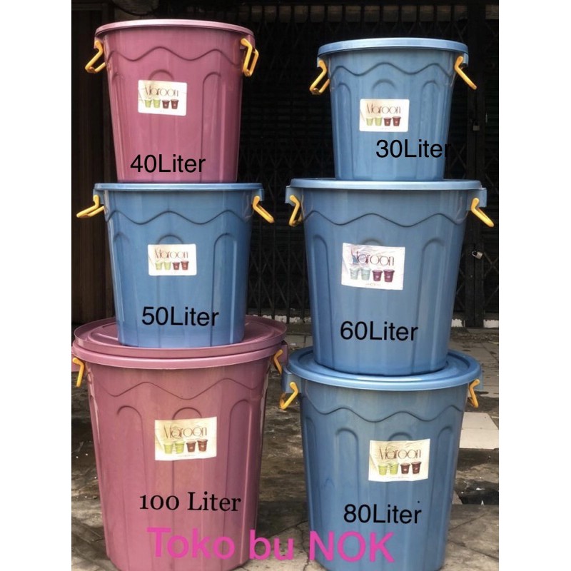 Jual Ember Pelastik Ukuran 30, 40, 50, 60, 80, 100 Liter Indonesia|Shopee Indonesia