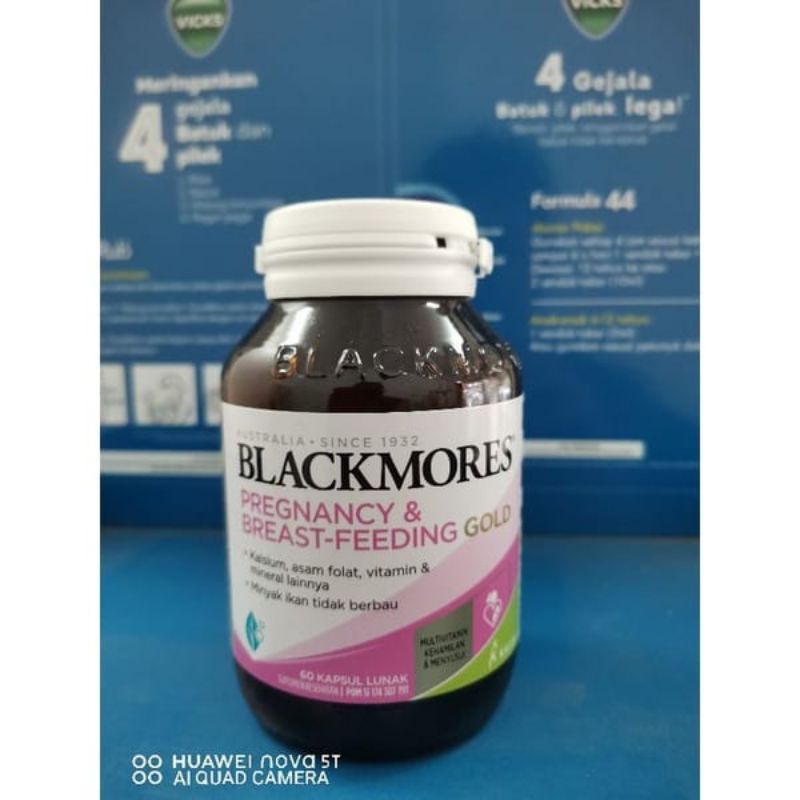 Jual ORIGINAL 100% BLACKMORES PREGNANCY & BREAST-FEEDING GOLD 60 KAPSUL ...