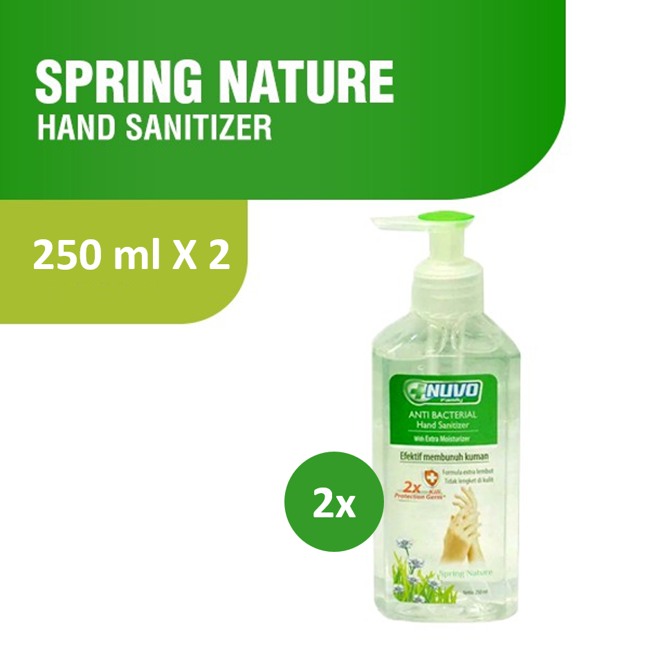Jual Nuvo Hand Sanitizer Botol Spring Nature 2 x 250 mL | Shopee Indonesia