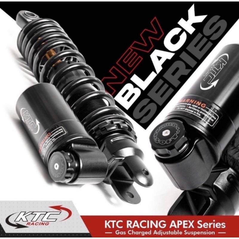 Jual shockbreaker ktc racing apex tabung bawah Vario beat mio scoopy black as gold | Shopee ...