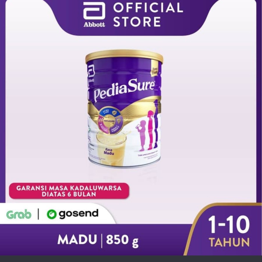 Jual SUSU PEDIASURE RASA MADU 850GR 850 GRAM ANAK USIA 1 - 10 TAHUN triplesure | Shopee Indonesia