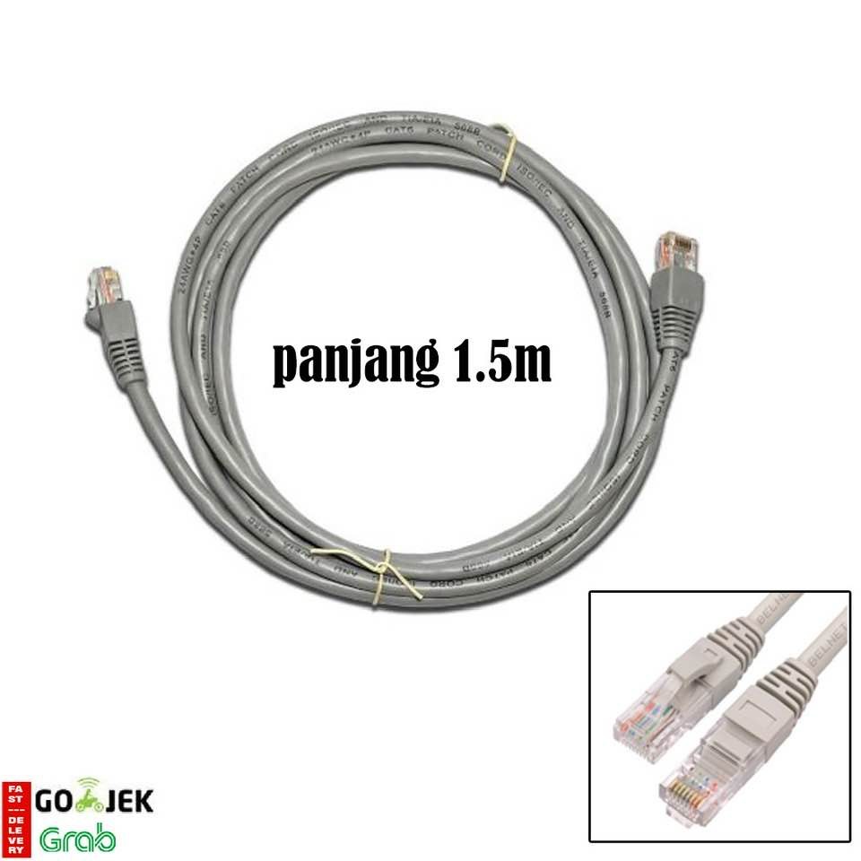 Kabel Lan atau Jaringan utp rj45 cat 5e 1.5m | Shopee Indonesia