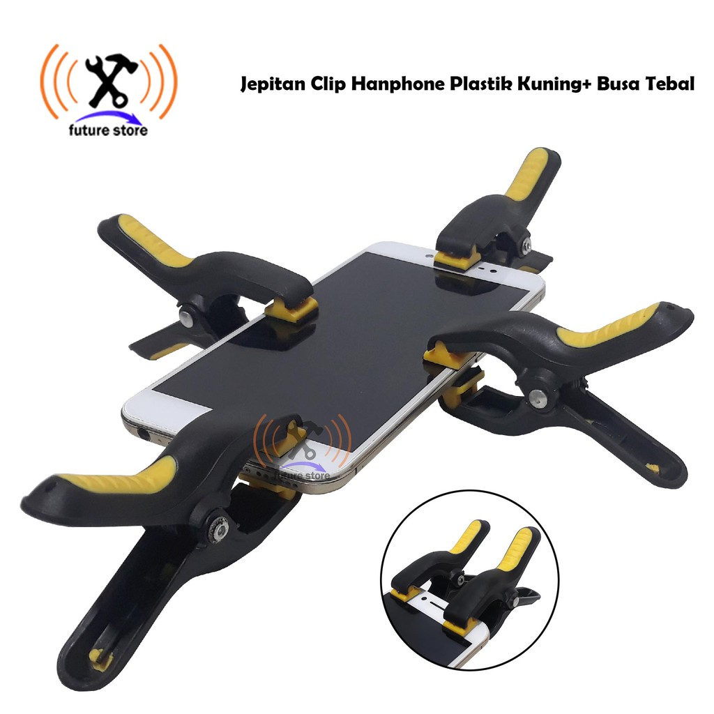 Jual Jepitan Clip Handphone - Jepitan Lcd Plastik Kuning | Shopee Indonesia