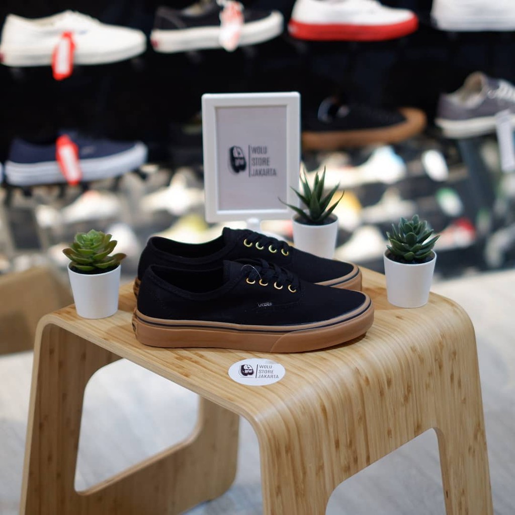 Jual Vans Authentic Black Gum | Shopee Indonesia