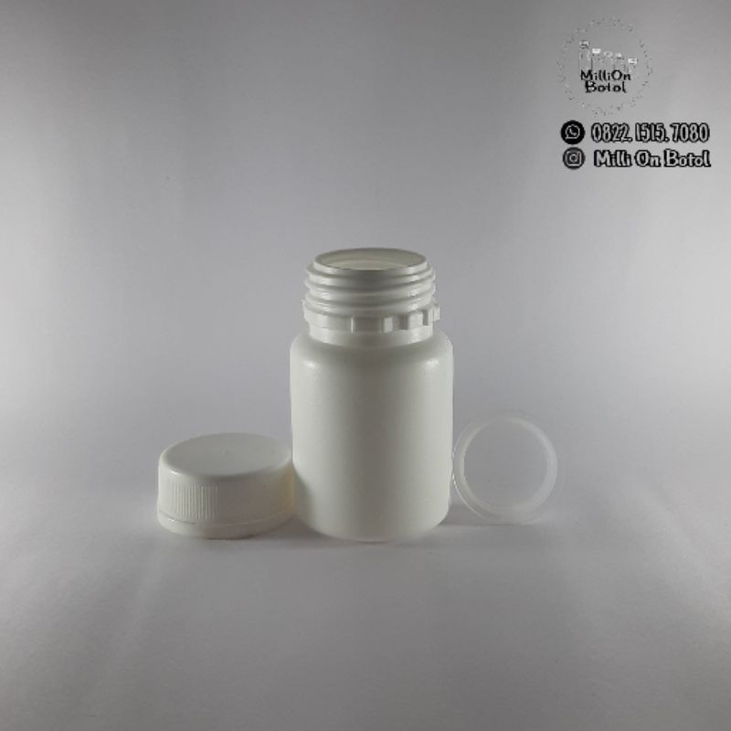 Jual Botol HDPE / Botol Kapsul 60 / HDPE 80ml / Botol Pil / Botol Obat / Botol Ester C | Shopee ...