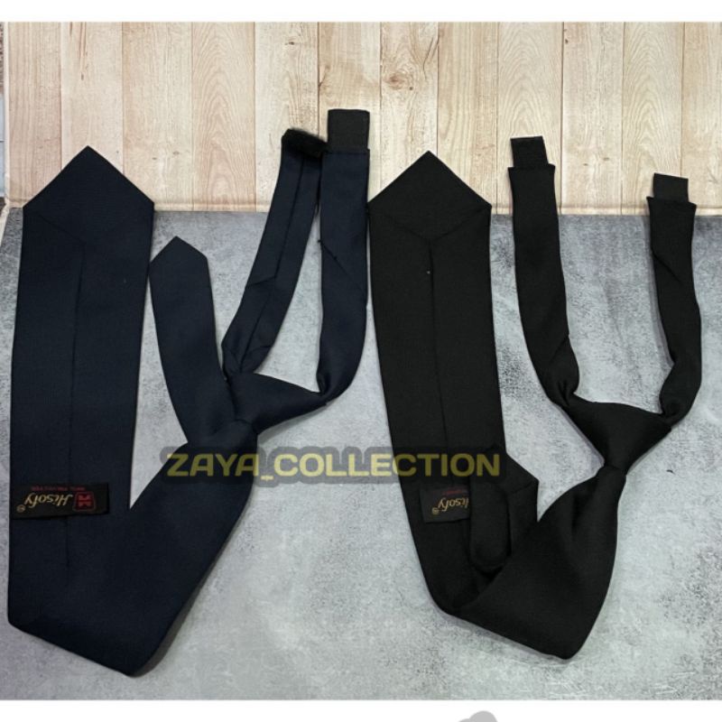 Jual Dasi Hitam polos langsung pakai | dasi satpam | dasi security ...