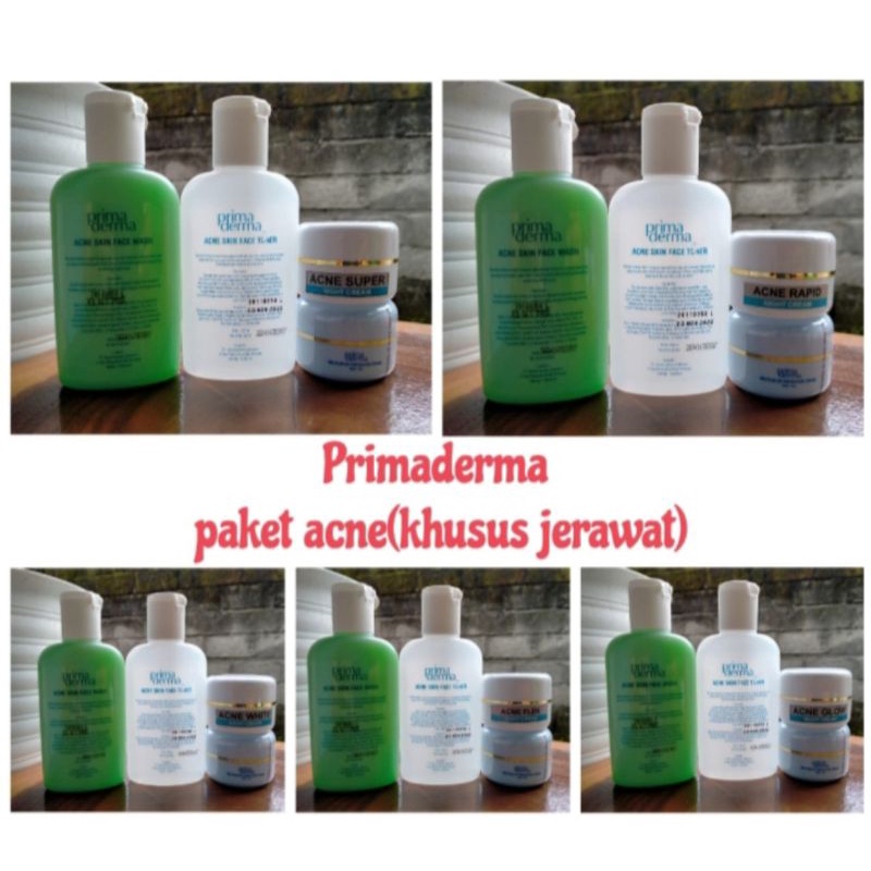 Jual PAKET PRIMADERMA ACNE (BERJERAWAT) | Shopee Indonesia