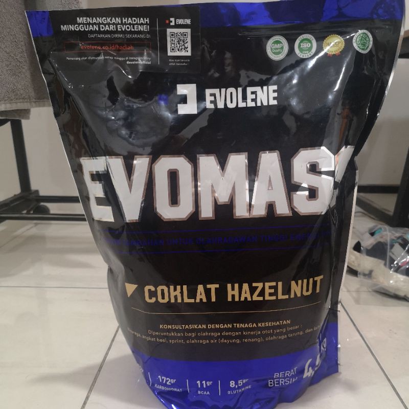 Jual EVOMASS GAINER EVOLENE EVO MASS 4.5KG Choco Hazelnut BCAA ...
