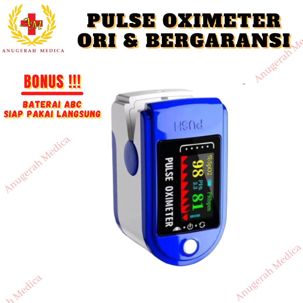Jual Pulse Oximeter Pulse Oxymeter Fingertip Alat Saturasi Oksigen O2 ...
