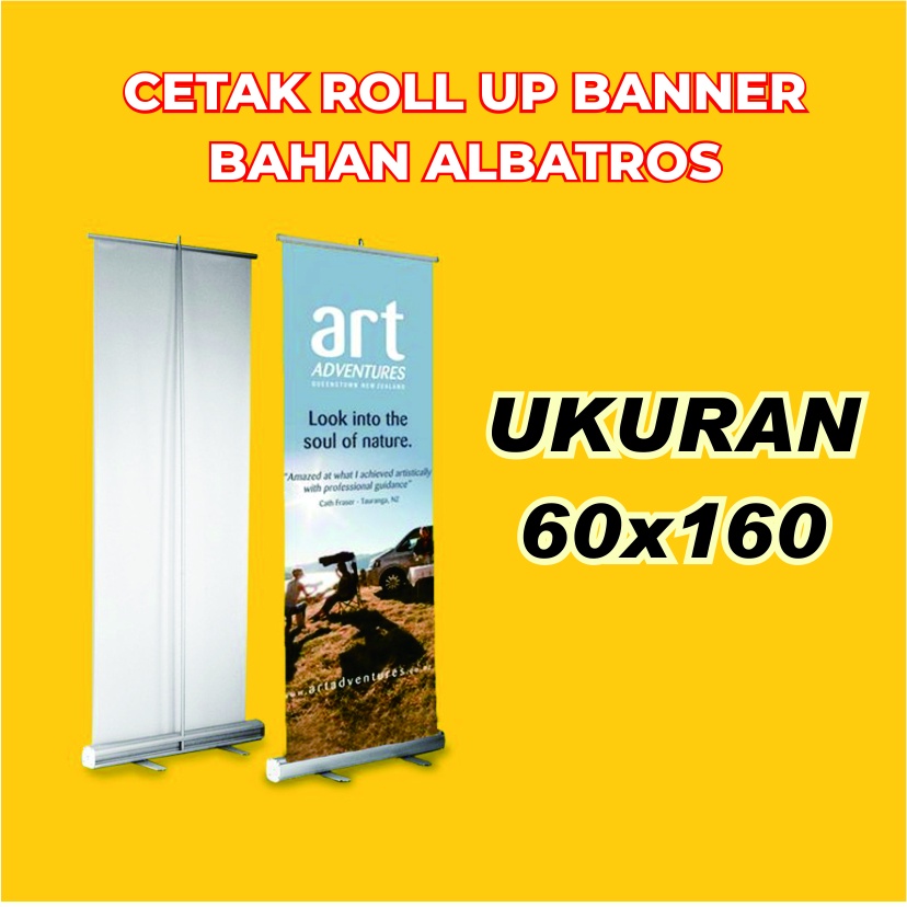 Jual CETAK ROLL UP BANNER - BAHAN ALBATROS + LAMINASI GLOSYY (TERMURAH DI BEKASI) | Shopee Indonesia