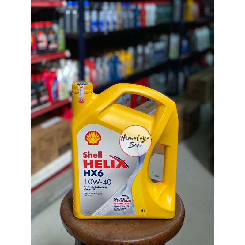 Jual Oli Mesin Shell Helix HX 6 10W 40 Bisa Untuk Bensin & Diesel (4 ...