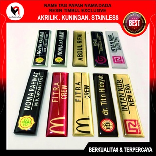 Jual Name Tag PNS Kuningan Magnet / Peniti Papan Nama PNS / ASN Paket ...