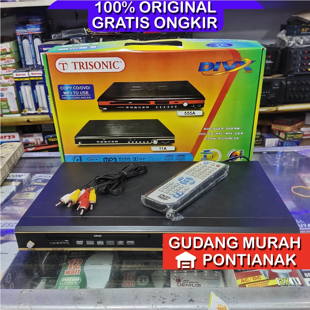 Jual DVD Trisonic Bahan Besi Body Panjang Tidak Pilih kaset Optik Kuat ...