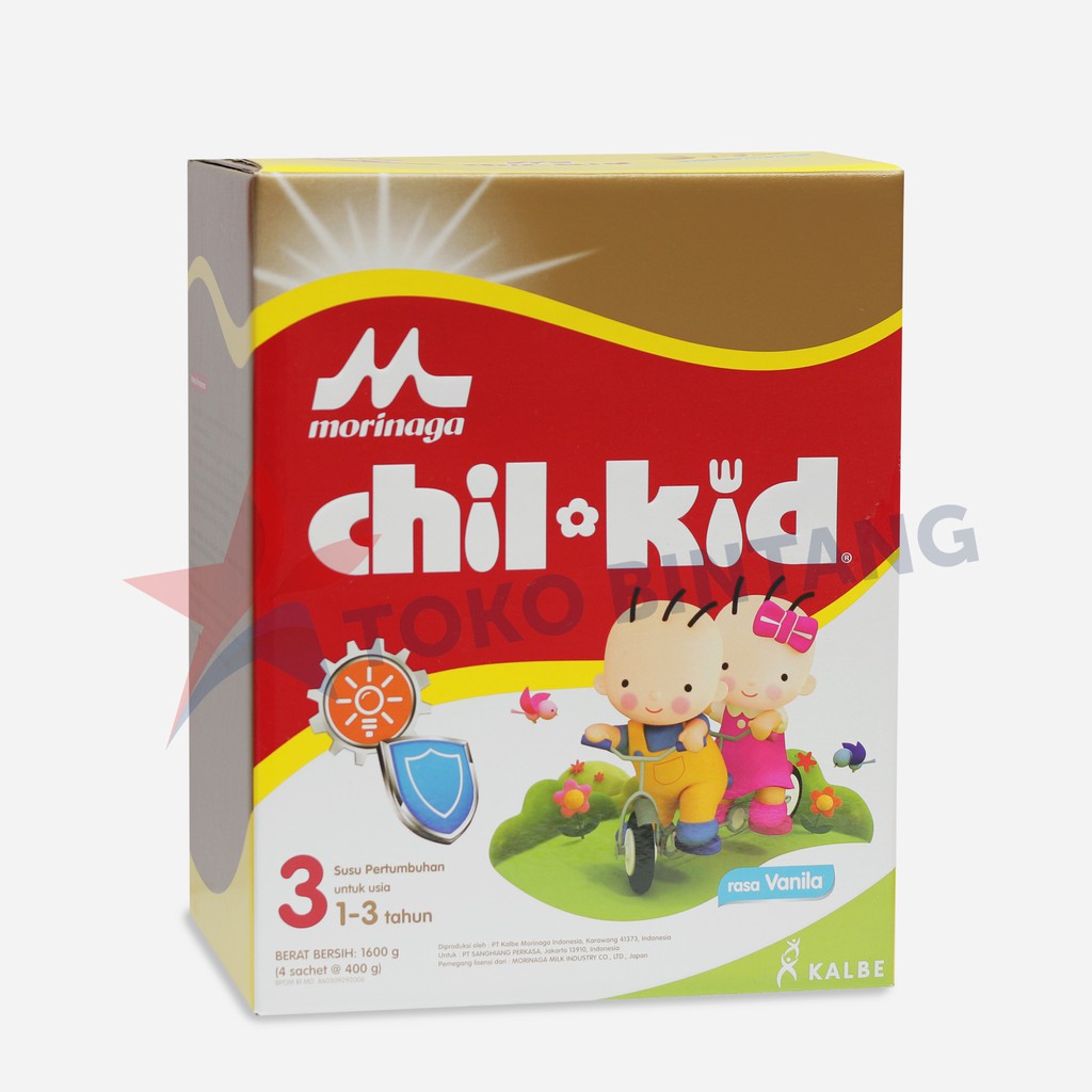 Jual MORINAGA CHIL KID 3 4x400 GR/ VANILLA | Shopee Indonesia