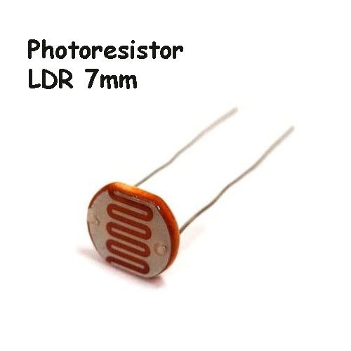 Jual Photoresistor LDR Sensor Cahaya 7mm Photo Resistor Sedang ...