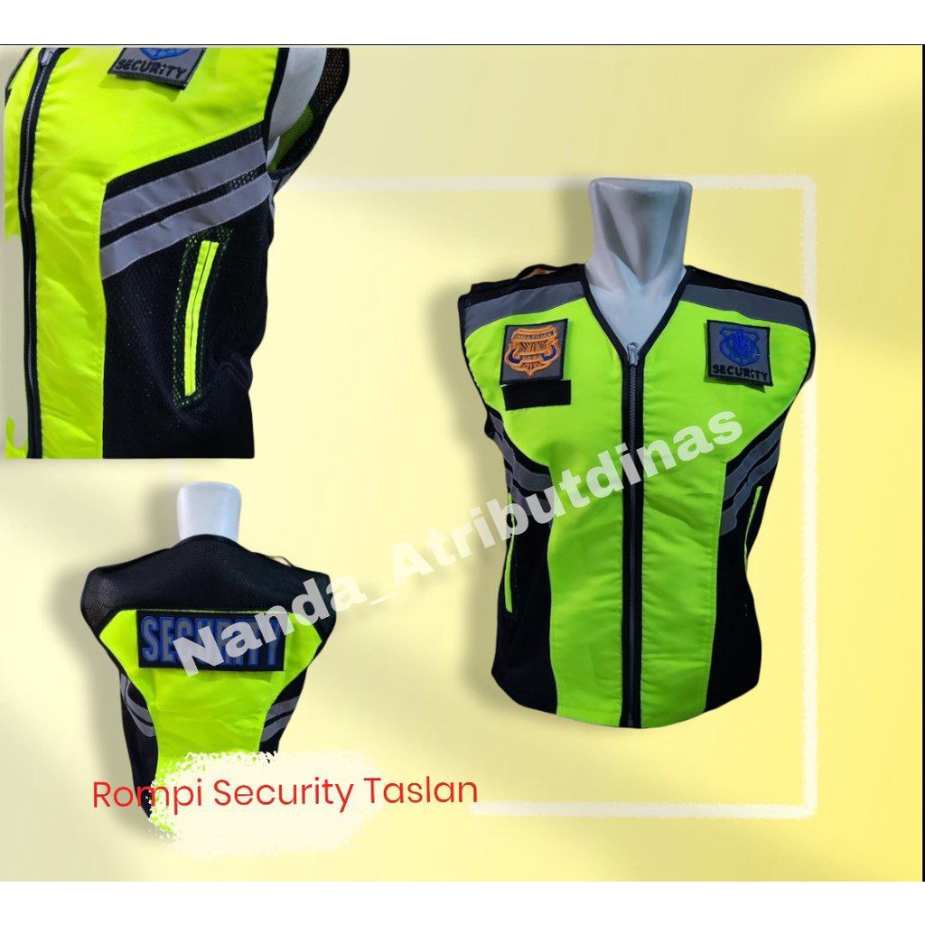 Jual Rompi Security Taslan | Rompi Touring Taslan | Rompi Safety Taslan ...