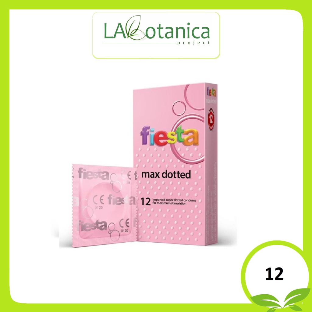 Jual KONDOM FIESTA MAX DOTTED (ISI 12 Pcs) | Shopee Indonesia
