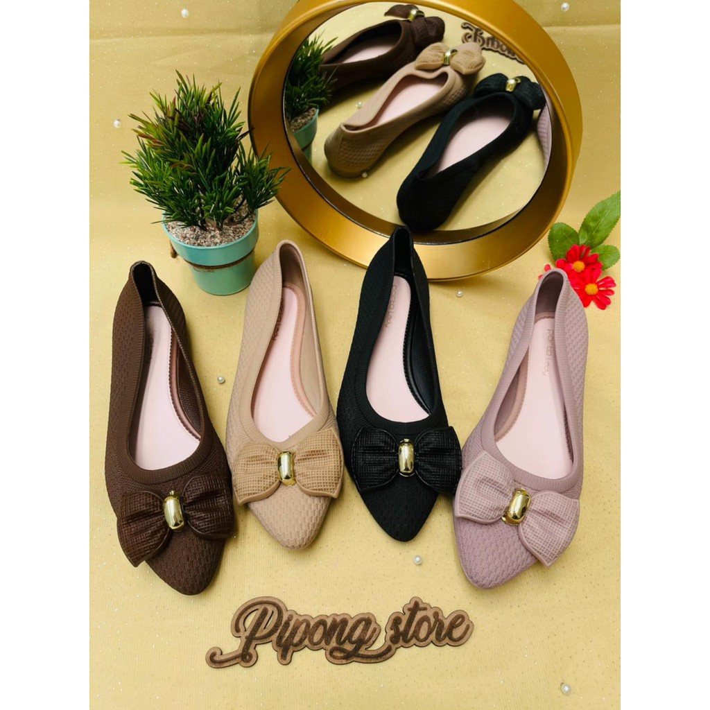 Jual [BEST SELLER] Sepatu Porto Lady Flatshoes Karet Jelly Sepatu ...