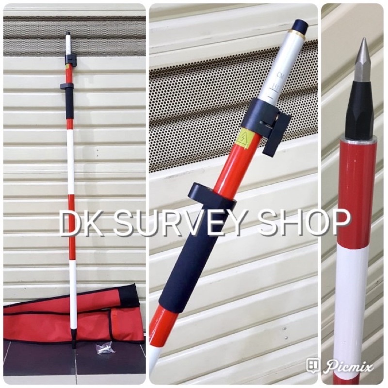 Jual Telescopic Range Pole / Prism Pole / Pole Stick / Jalon Prisma ...