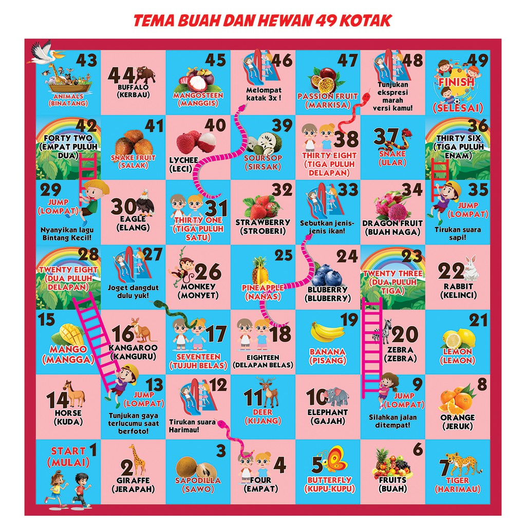 Jual ULAR TANGGA / ULAR TANGGA BANNER / KARPET / BANNER / PERMAINAN ...