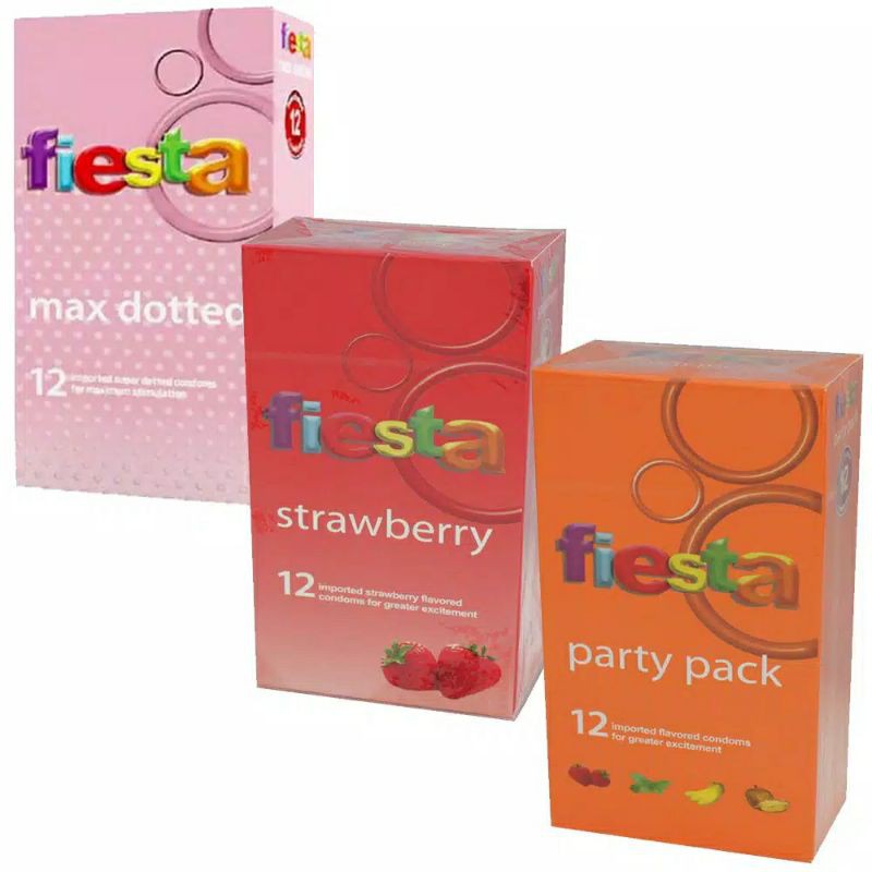Jual FIESTA KONDOM ALL VARIANT - 1 PACK ISI 12 PCS | Shopee Indonesia