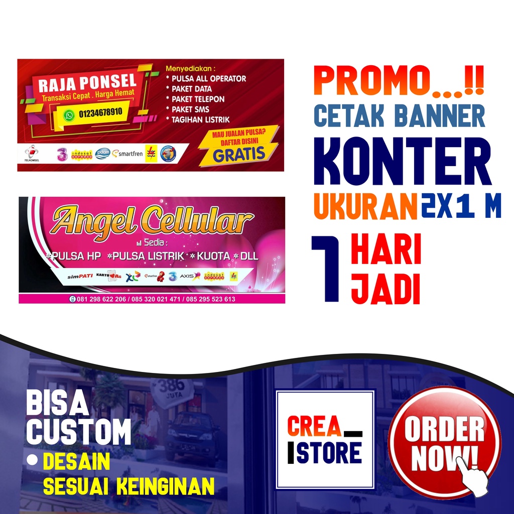 Jual Banner Konter/Spanduk Konter/MMT Promosi Konter - Banner Konter ...