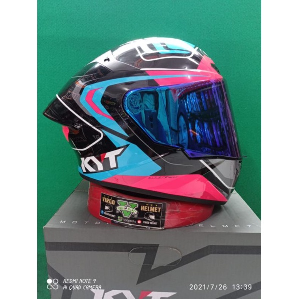 Jual HELM KYT TT COURSE OVERTECH BLACK /FUXIA PAKET GANTENG (Free Maguno ) | Shopee Indonesia