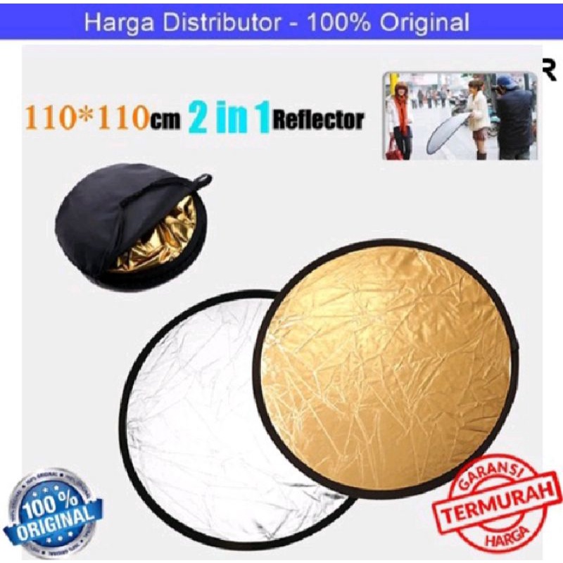 Jual Reflector Cahaya Studio Foto Reflector 2 in 1 (60cm) - Reflector 2 ...
