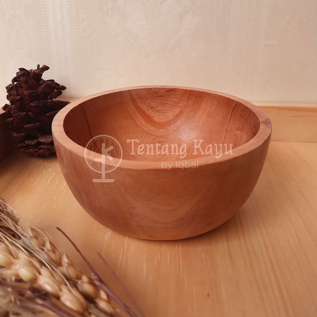Jual Mangkok Kayu / Mangkuk Kayu / Mangkok Kayu Sedang Kecil | Shopee ...