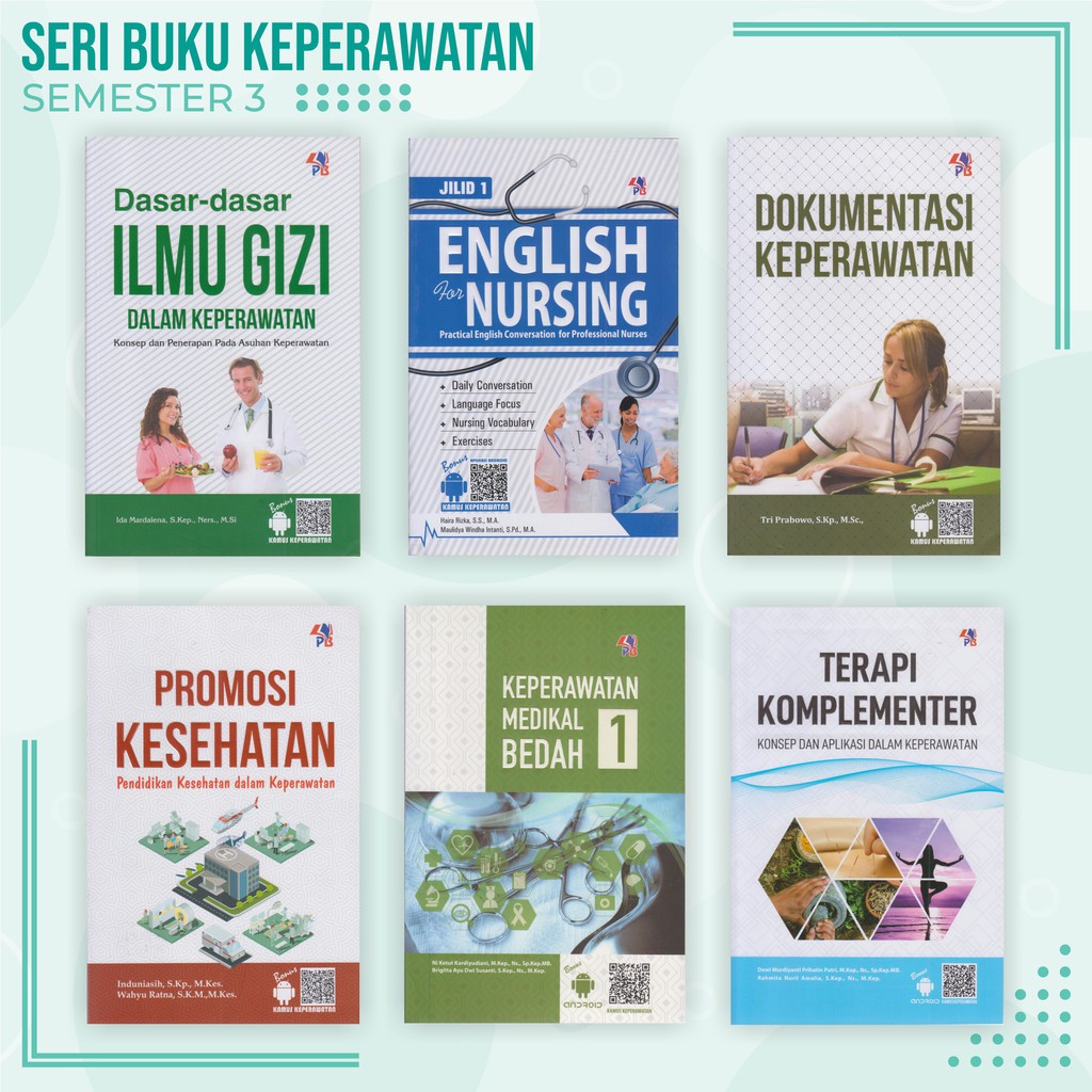 Jual Buku Keperawatan : Dasar ilmu gizi dalam keperawatan/english for nurshing/dokumentasi ...