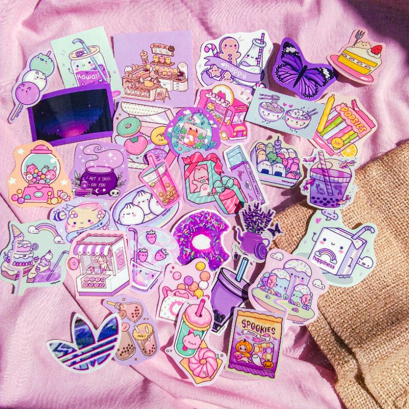 Jual STICKER AESTHETIC / Sticker cute 0.1 | Shopee Indonesia